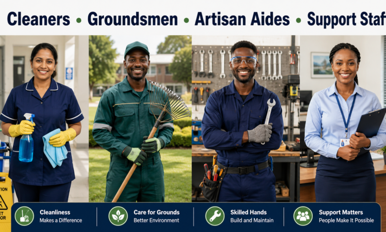 220 Entry Level Jobs for 2026 Applications Open for Cleaners Groundsmen ...